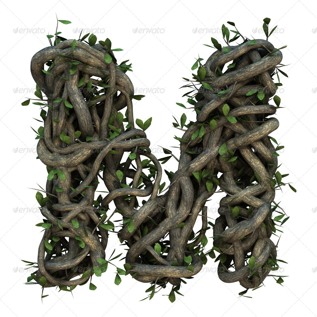 Ivy Uppercase Alphabet, Graphics | GraphicRiver