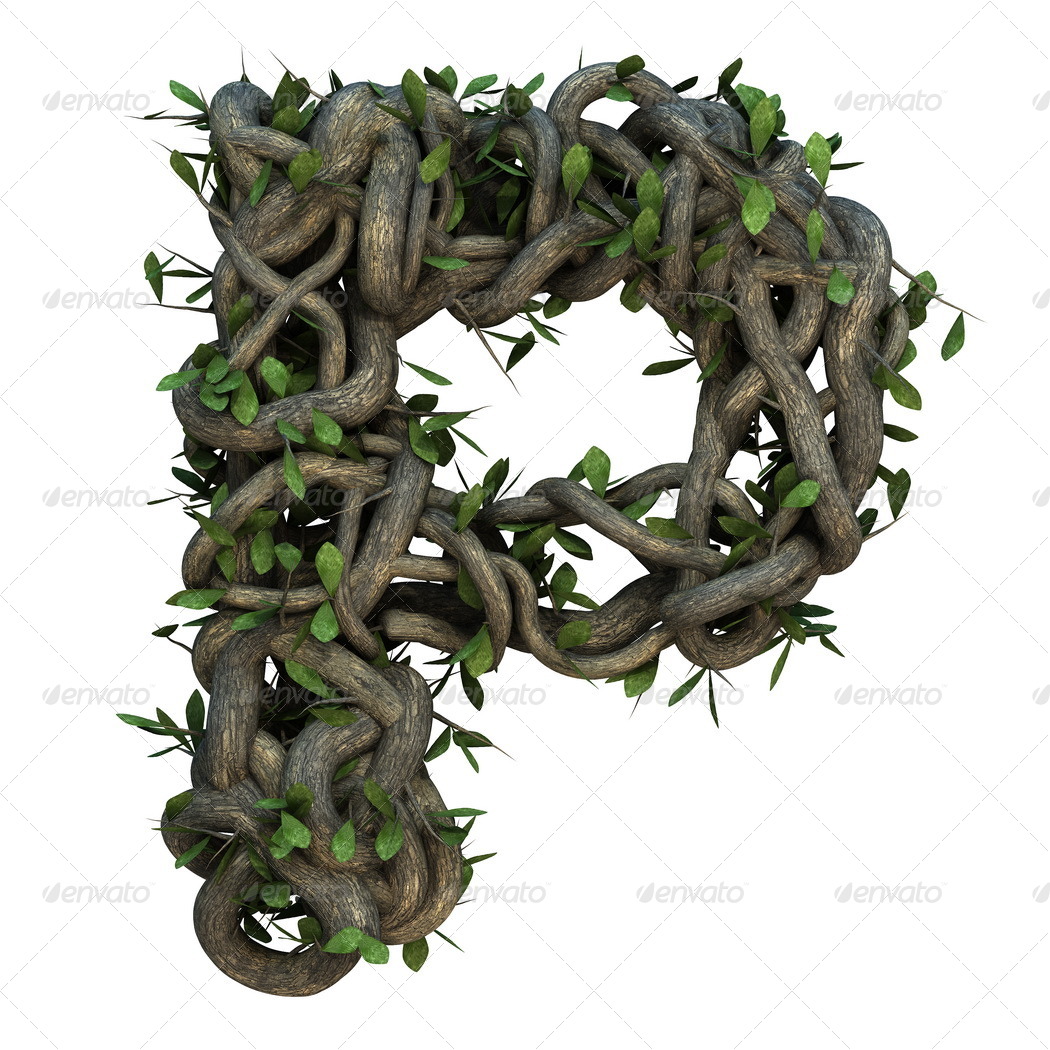 Ivy Uppercase Alphabet, Graphics | GraphicRiver