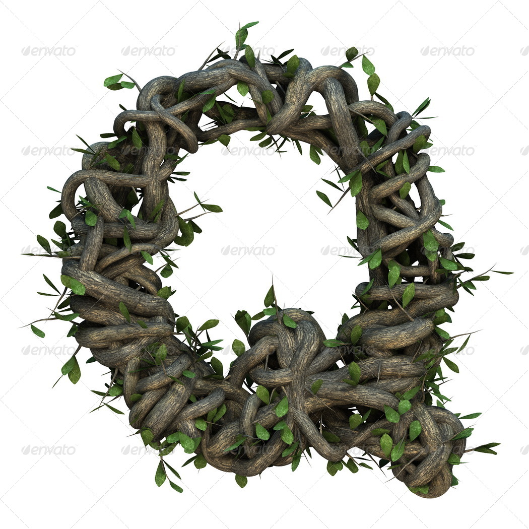 Ivy Uppercase Alphabet, Graphics | GraphicRiver