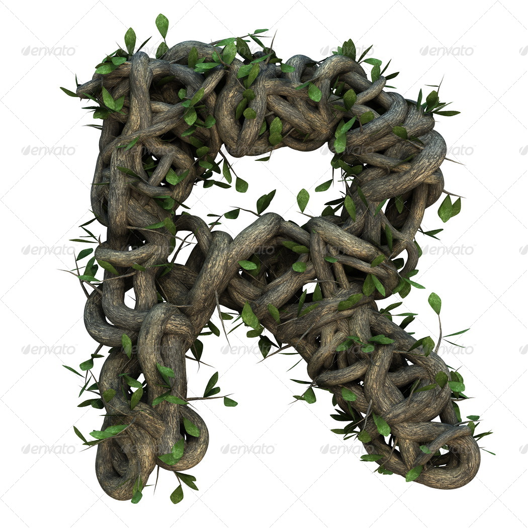 Ivy Uppercase Alphabet, Graphics | GraphicRiver