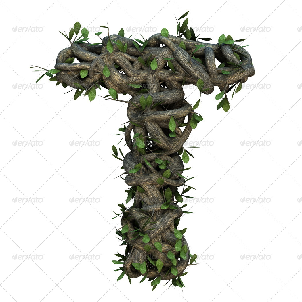 Ivy Uppercase Alphabet, Graphics | GraphicRiver