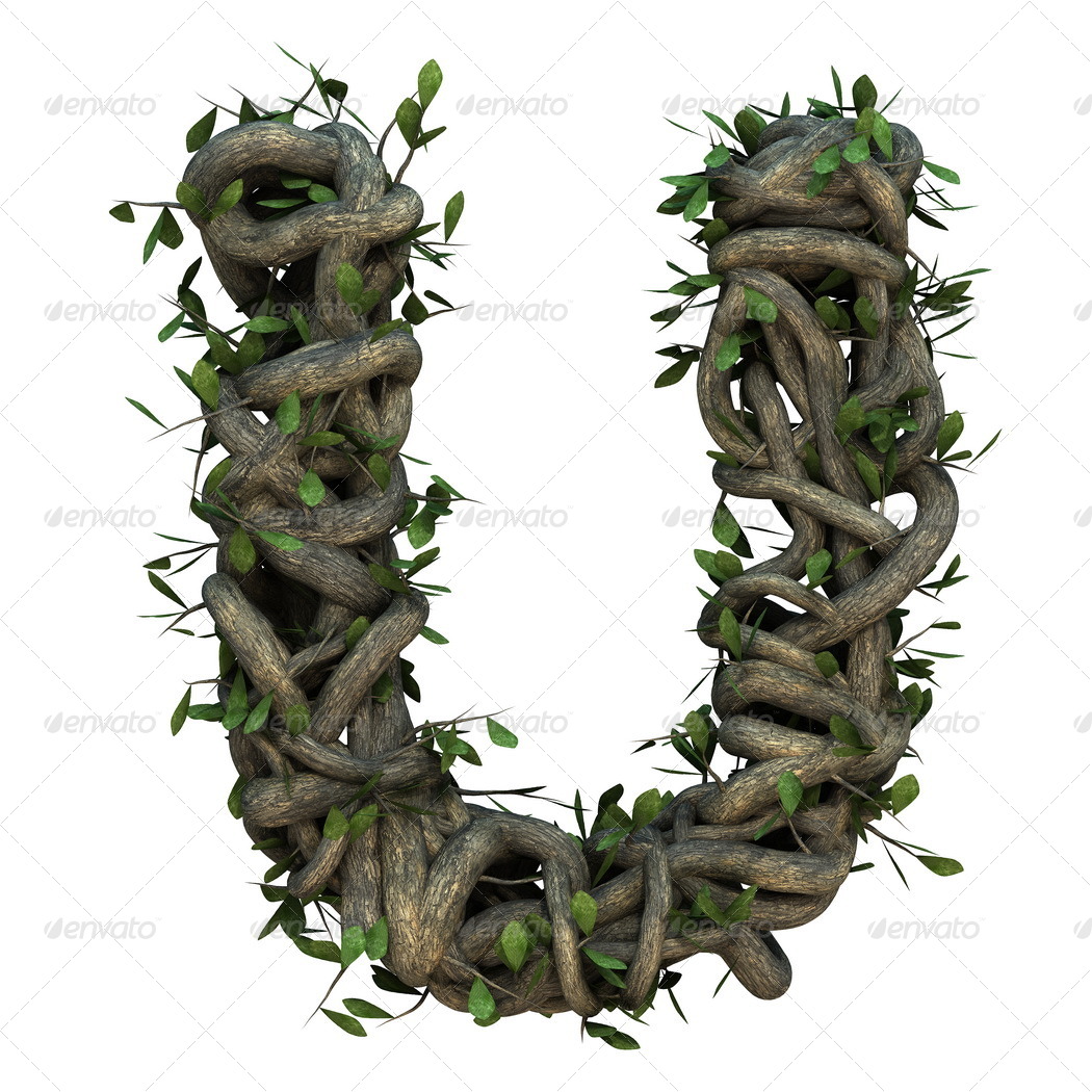 Ivy Uppercase Alphabet, Graphics | GraphicRiver