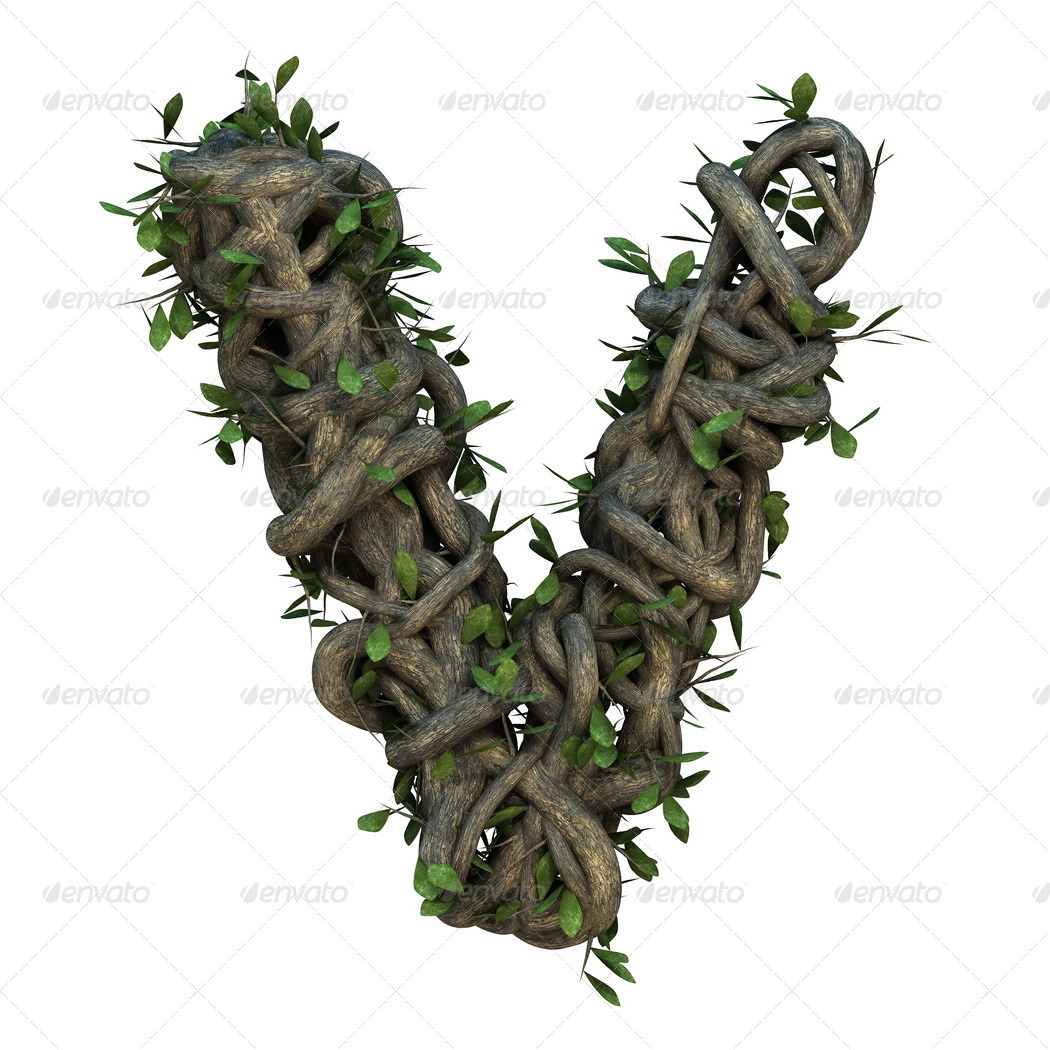 Ivy Uppercase Alphabet, Graphics | GraphicRiver