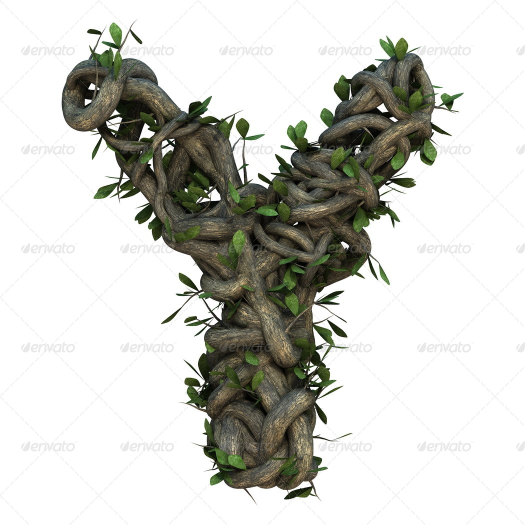 Ivy Uppercase Alphabet, Graphics | GraphicRiver