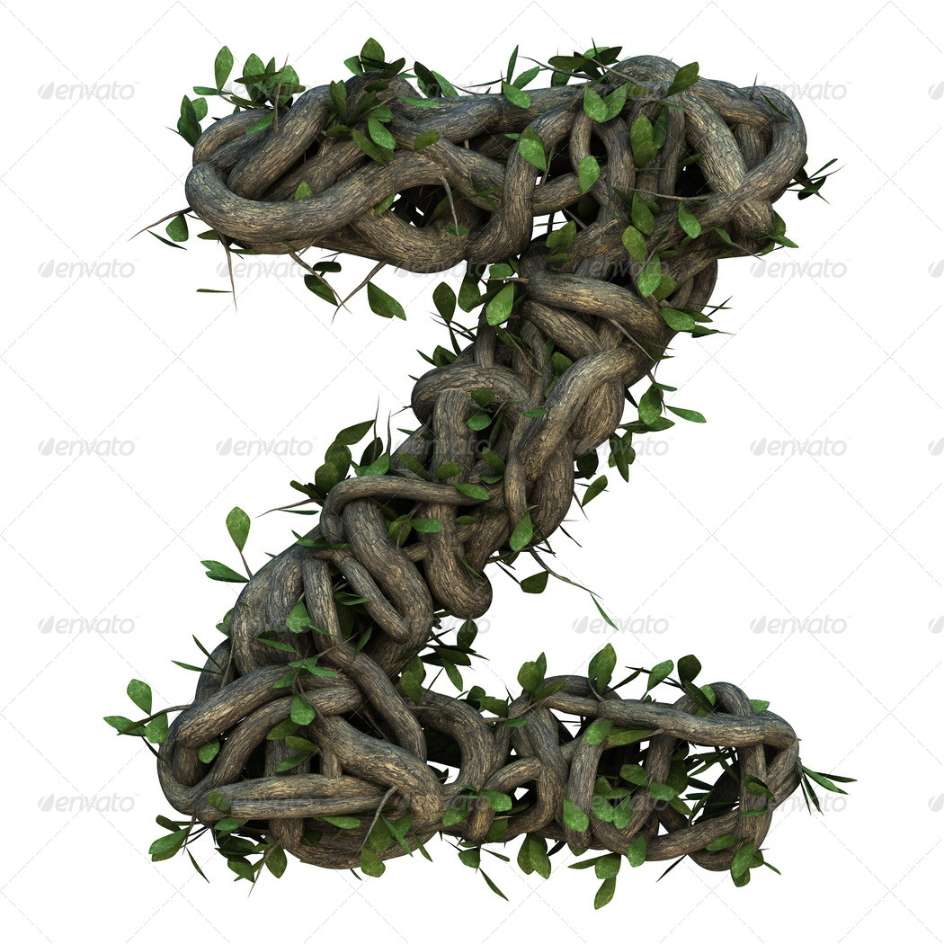 Ivy Uppercase Alphabet, Graphics | GraphicRiver