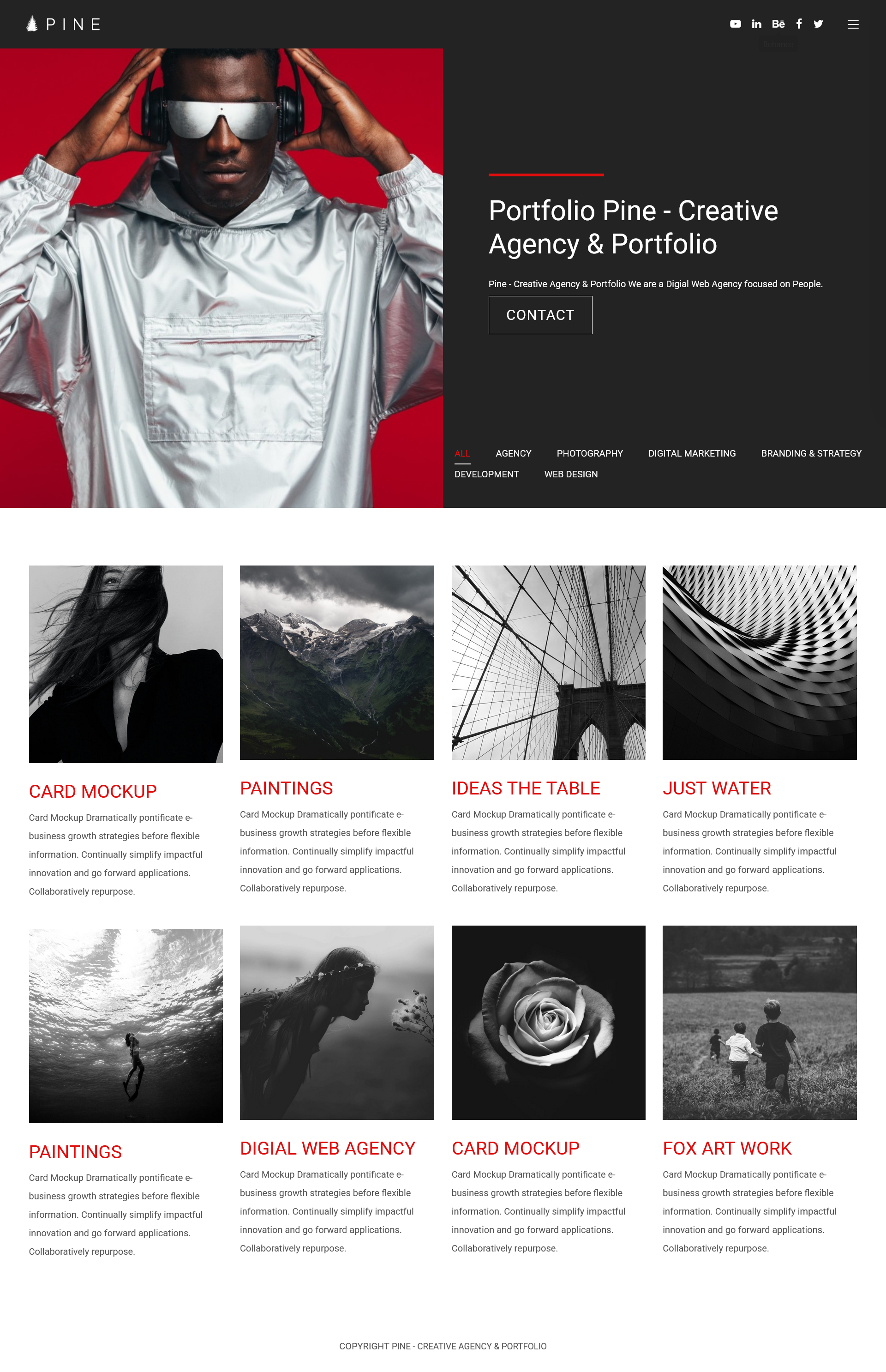 Pine – Creative Agency & Portfolio Script Theme by Meteros | CodeCanyon