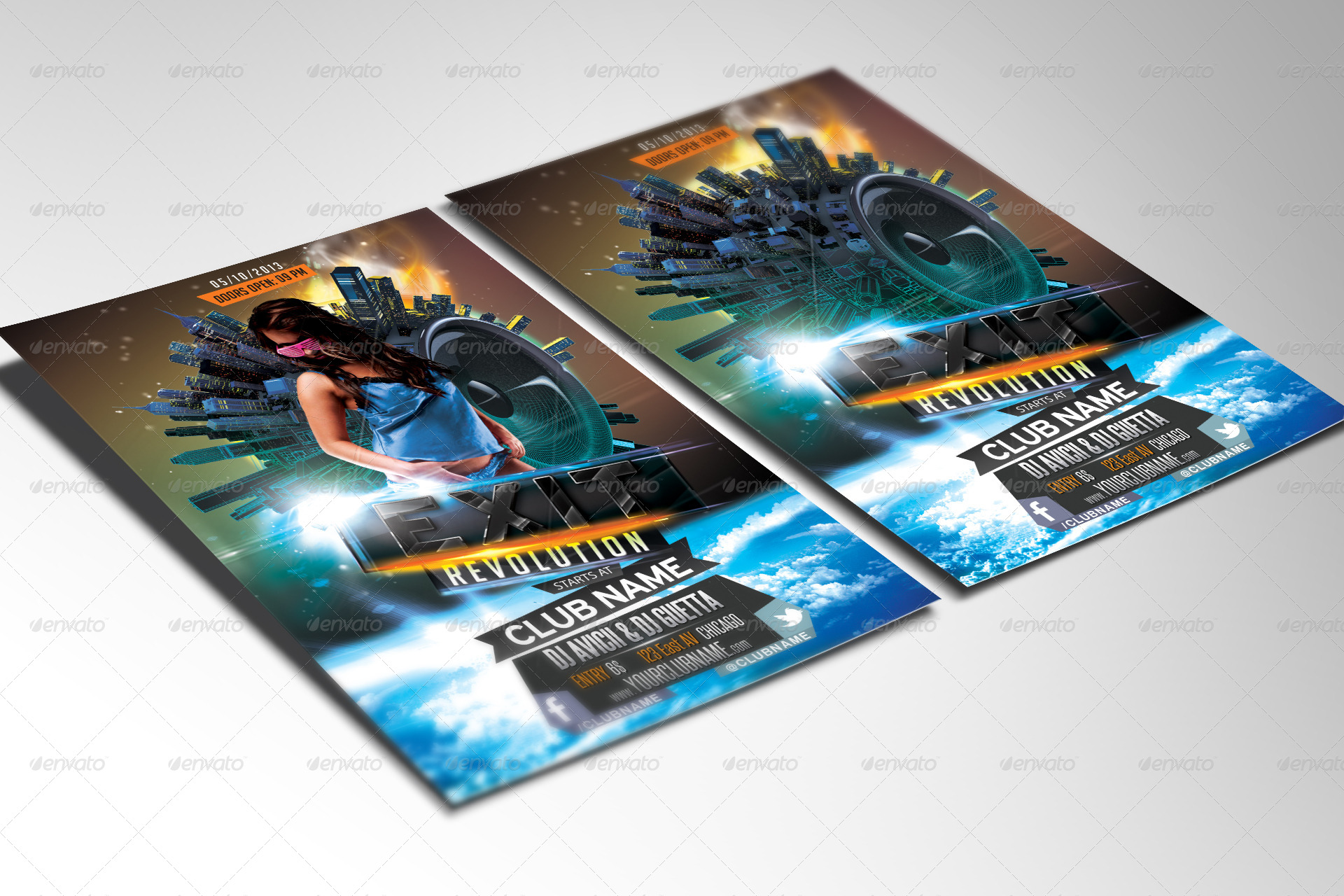 Exit Revolution Flyer by zokidesign | GraphicRiver