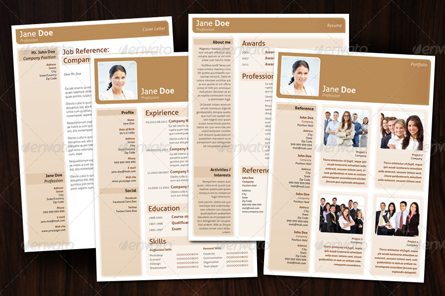 CV/Resume Template Set (Vol.1), Print Templates | GraphicRiver