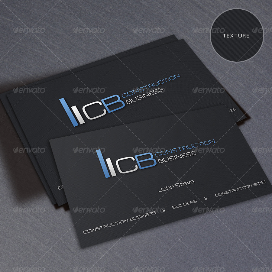 Construction Business Card, Print Templates | GraphicRiver