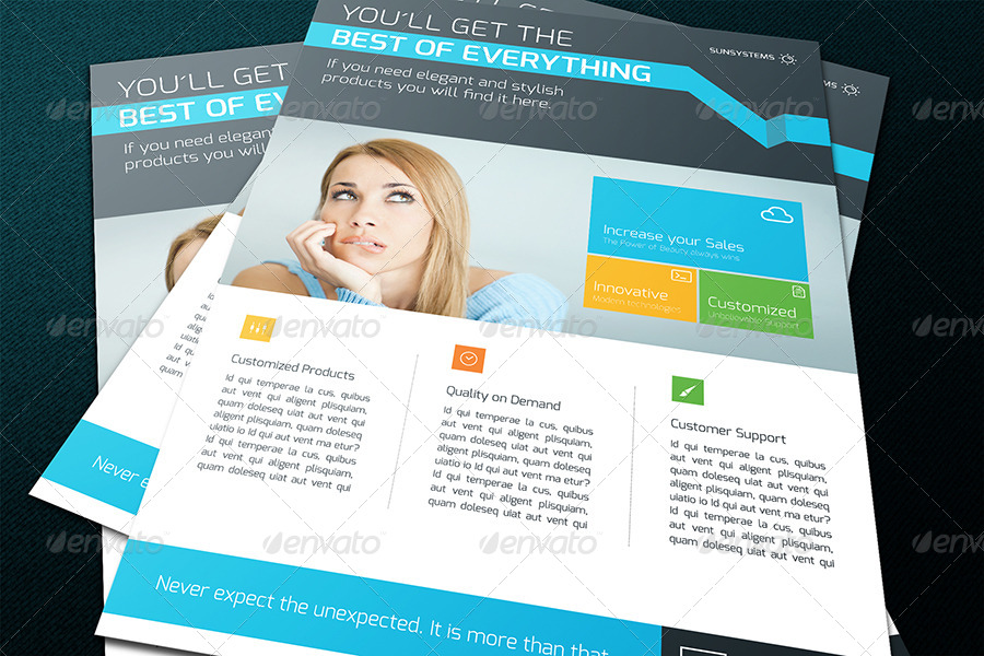 Corporate Flyer / Ad Template / US Letter / Din A4, Print Templates