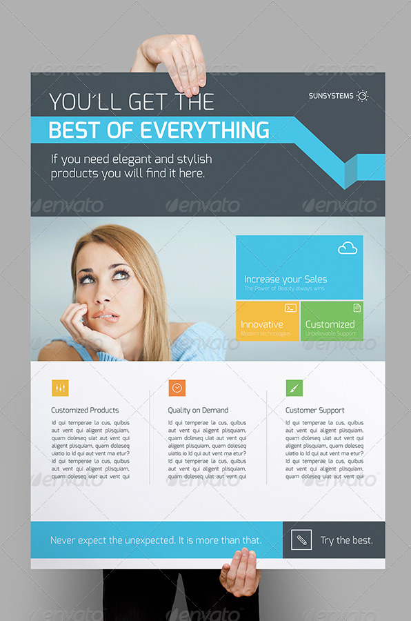 Corporate Flyer / Ad Template / US Letter / Din A4, Print Templates