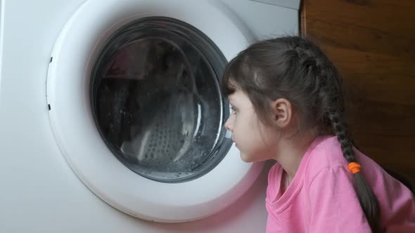 Child washing machine. , Stock Footage | VideoHive