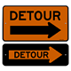 Detour Sign, Vectors | GraphicRiver