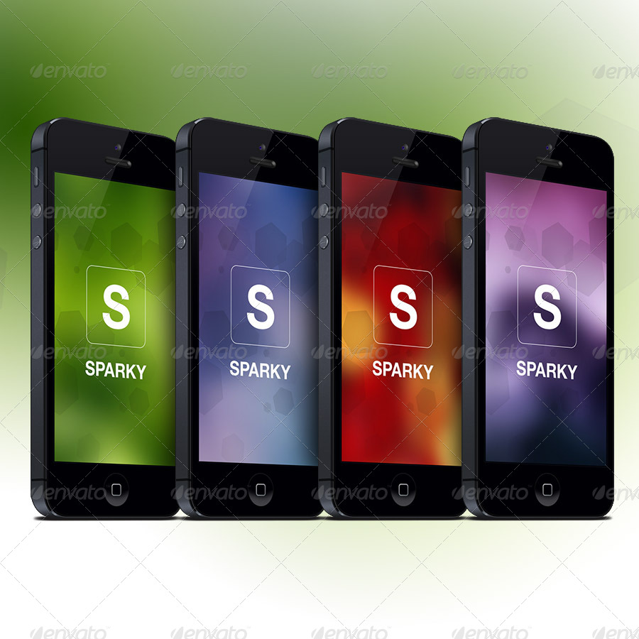 Sparky - Flat Mobile Ui Elements, Web Elements | GraphicRiver