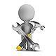 3d small people - repairer, Graphics | GraphicRiver