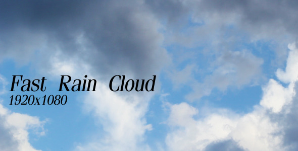 Fast Rain Cloud, Stock Footage | VideoHive
