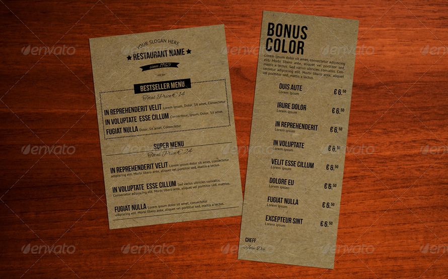 Classic Menu Template, Print Templates | GraphicRiver