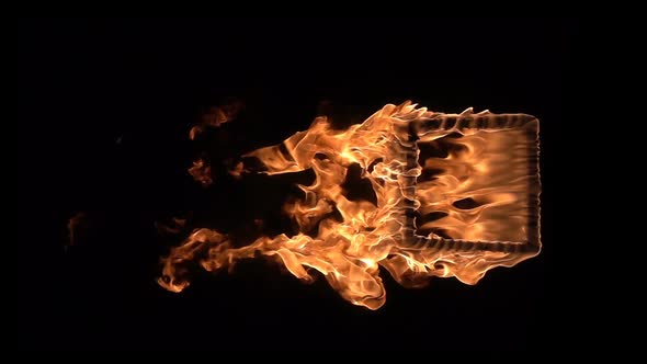 Square On Fire, Stock Footage | VideoHive