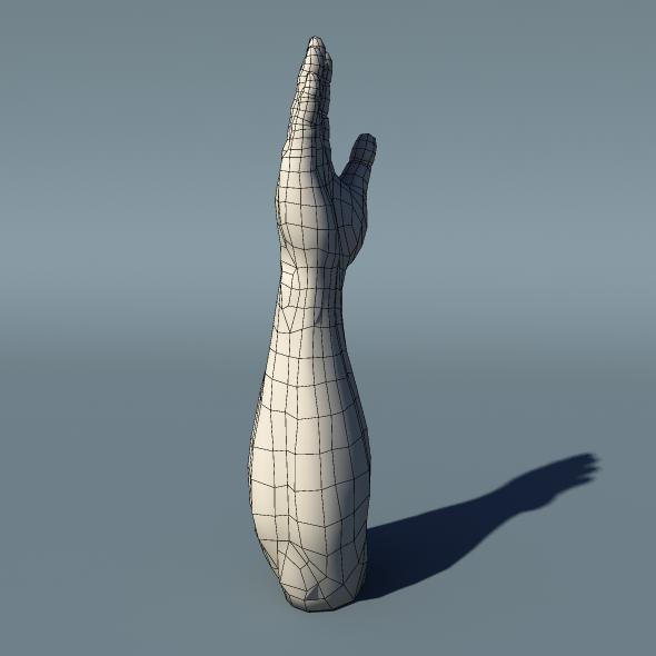 Human Male Hand Base Mesh by amardeep | 3DOcean