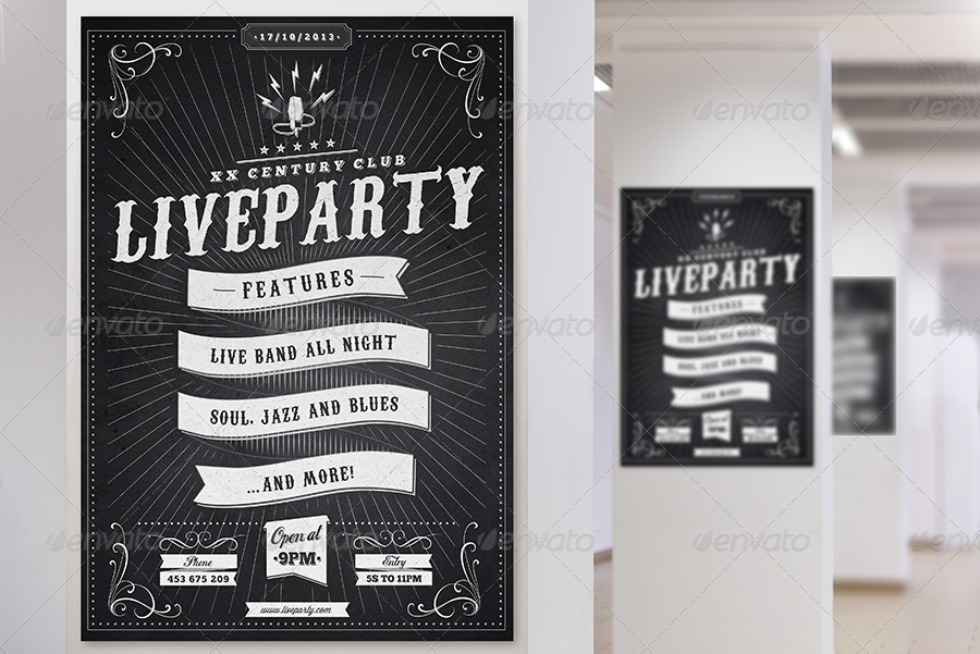 Calligraphy Party Flyer, Print Templates | GraphicRiver