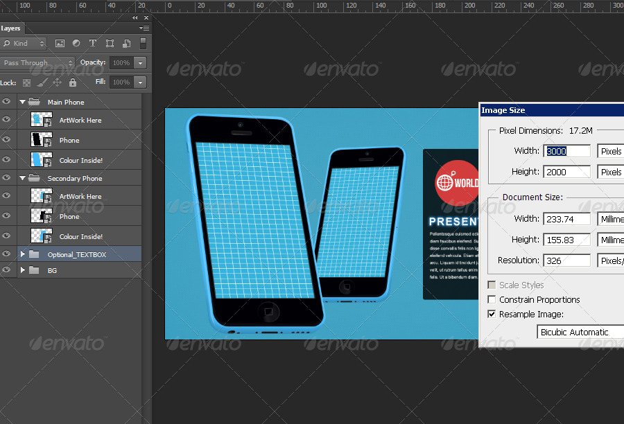 Phone 5c Vector Based Mock-up, Graphics | GraphicRiver