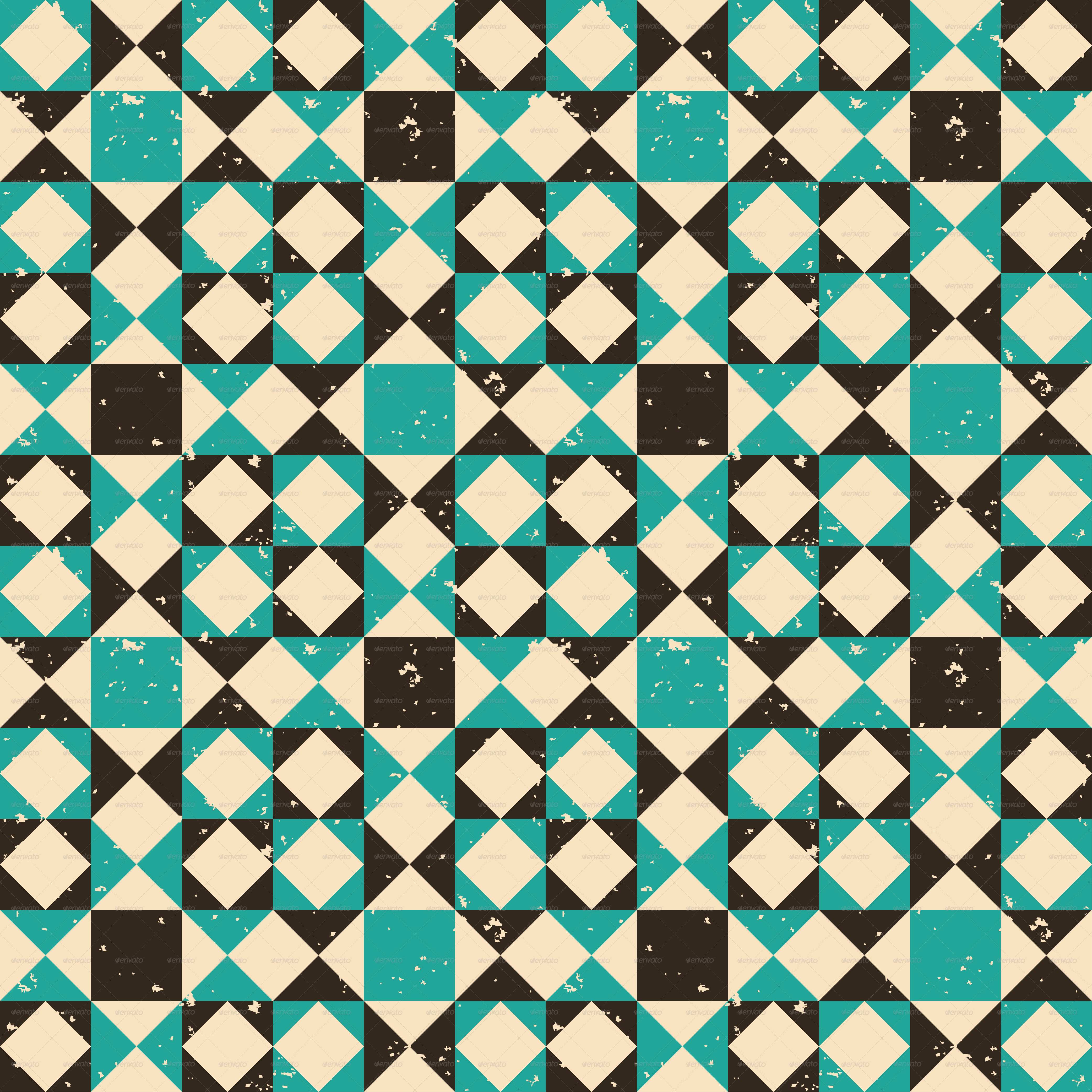 Retro Geometric Patterns by elenapro | GraphicRiver