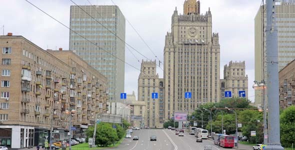Soviet Era Buildings, Moscow, Russia, Stock Footage | VideoHive