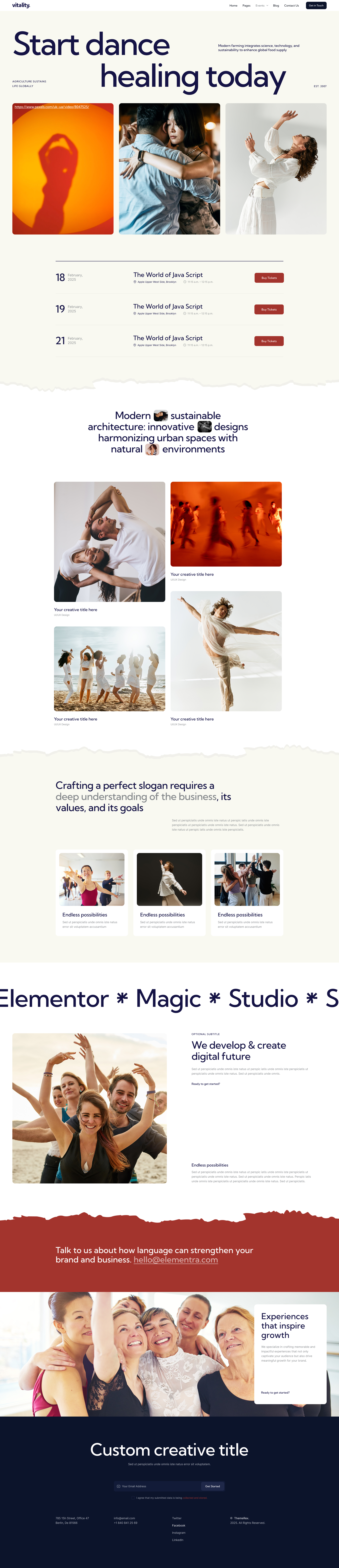 Vitality - Pet, Dance & Art Therapy WordPress Theme by ThemeREX ...