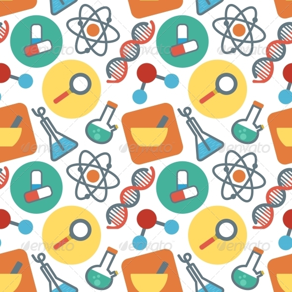 Seamless Science Pattern by marochkina | GraphicRiver