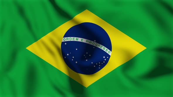 Brazil Flag Animation Loop Background, Motion Graphics | VideoHive