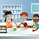 Students in Science Project, Vectors | GraphicRiver