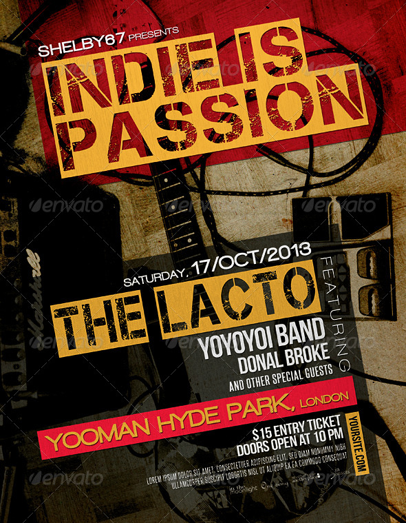 Music Event Flyer / Poster Vol. 6, Print Templates | GraphicRiver