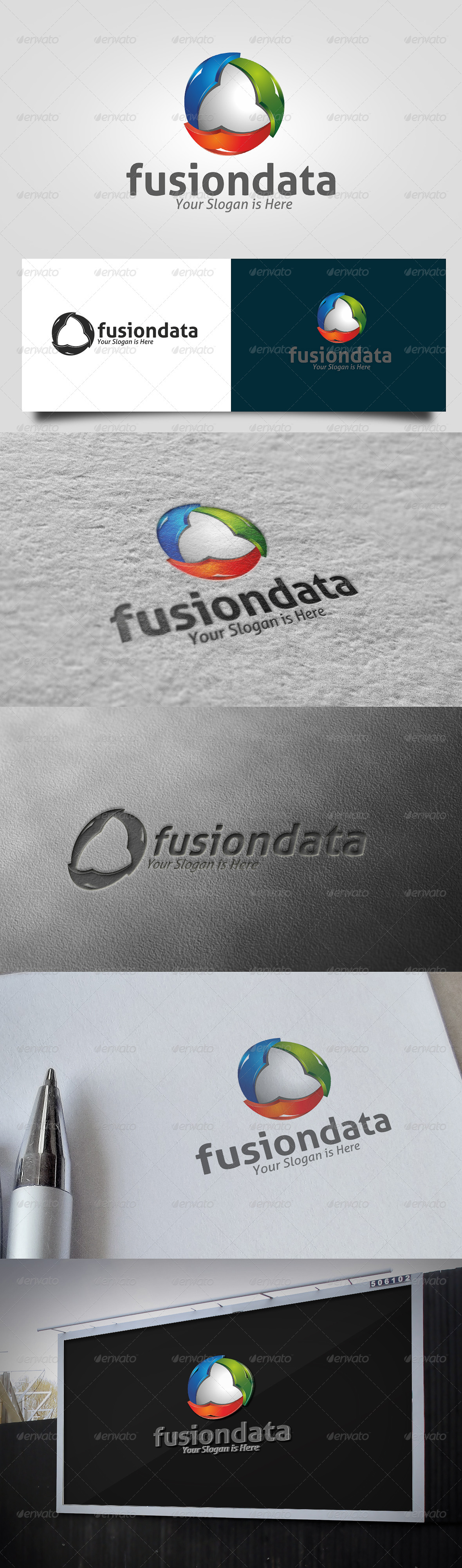 Fusion Data Logo, Logo Templates | GraphicRiver