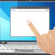 Touch Screen Laptop - Illustration, Vectors | GraphicRiver