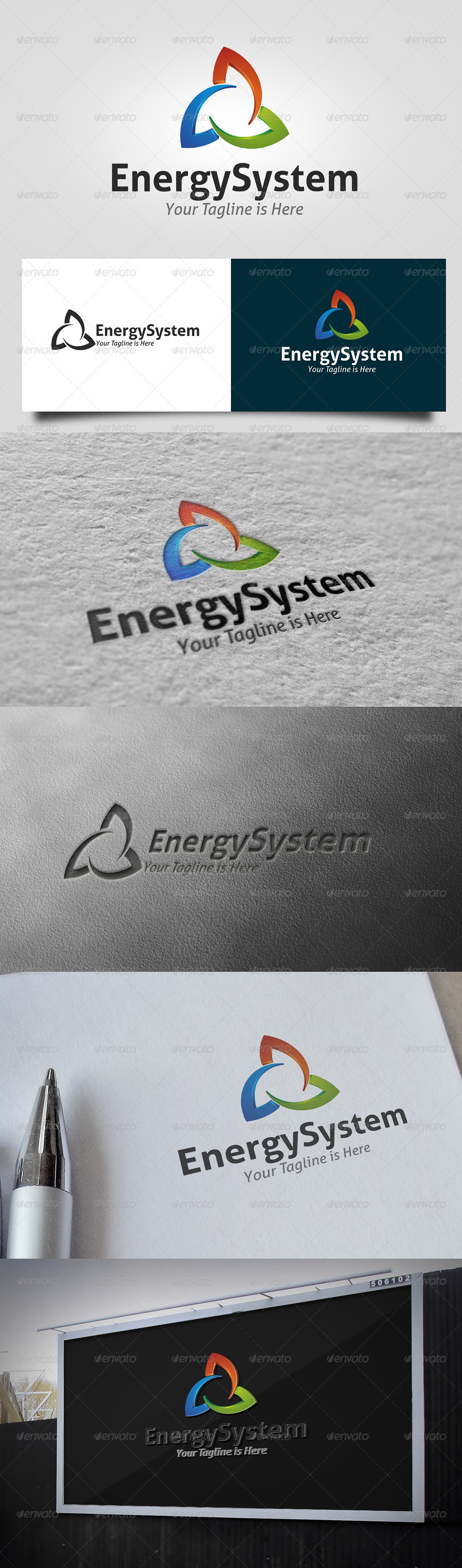 Energy System Logo, Logo Templates | GraphicRiver