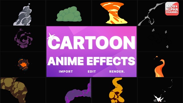 Cartoon Anime Effects Pack | Motion Graphics, Motion Graphics | VideoHive