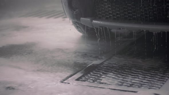 Water with Detergent Dripping From Car Bumper, Stock Footage | VideoHive