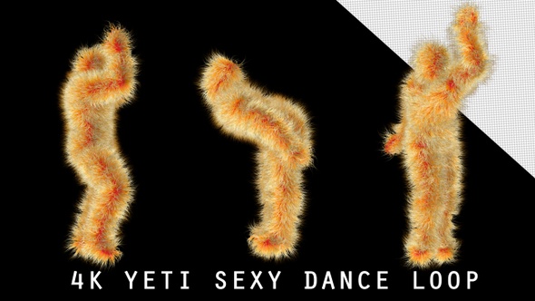 4K Yeti Sexy Dance Loop, Motion Graphics | VideoHive