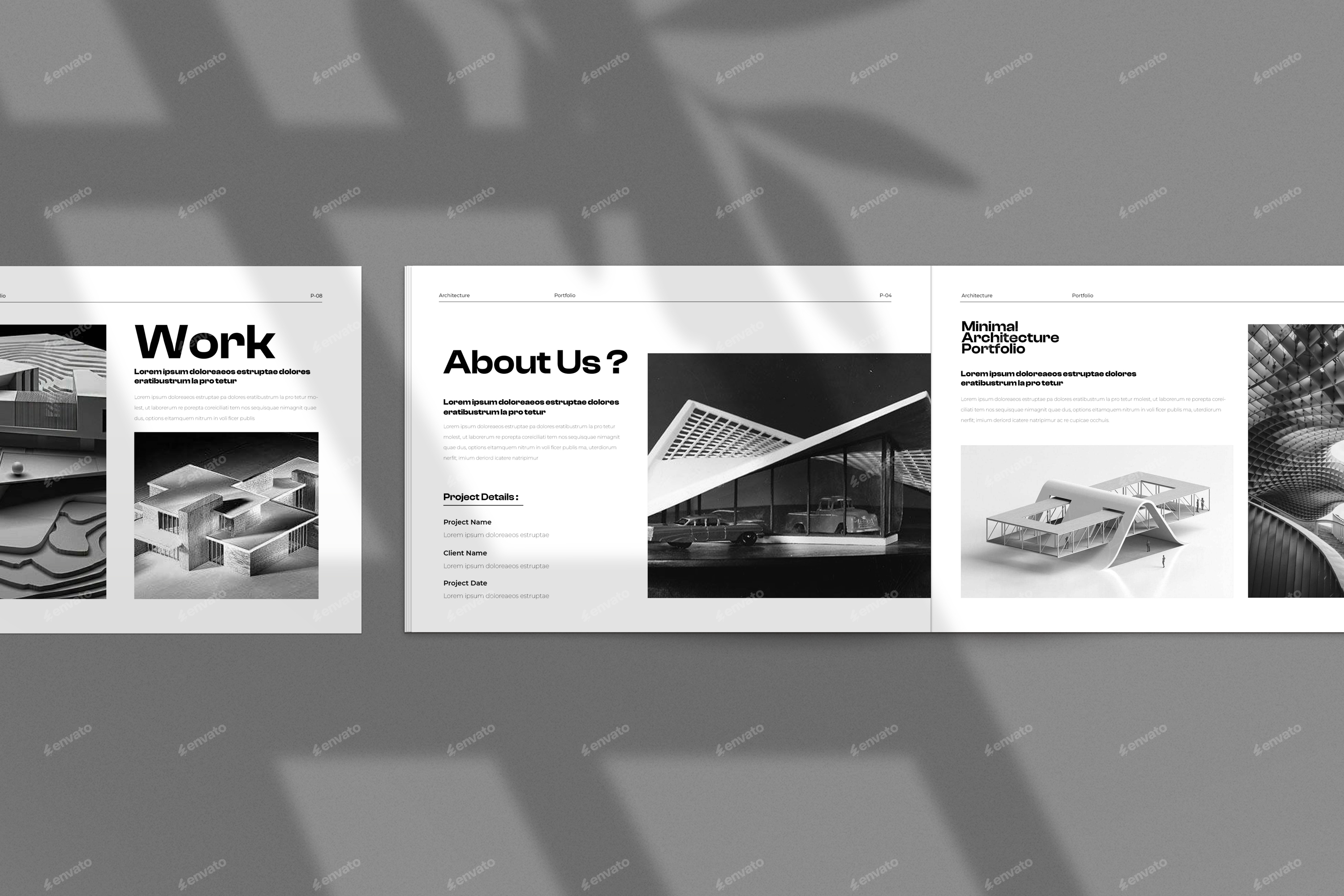 Architecture Portfolio Landscape Template, Print Templates | GraphicRiver