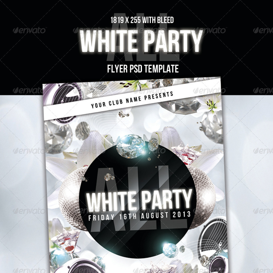 All White Party Flyer, Print Templates | GraphicRiver