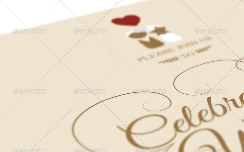 Love Wedding Invitation Set, Print Templates | GraphicRiver