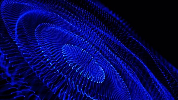 Particle Waves On Alpha Loop, Motion Graphics | VideoHive