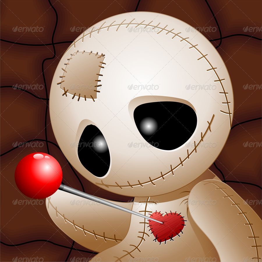 Voodoo Doll Cartoon in Love, Vectors | GraphicRiver