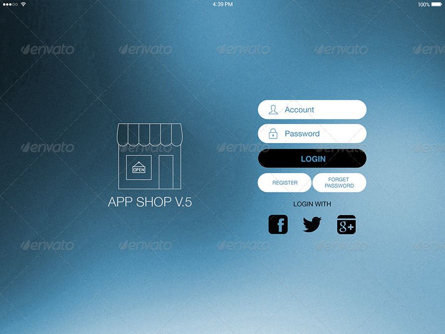 App Shop V.5 for Tablet, Web Elements | GraphicRiver