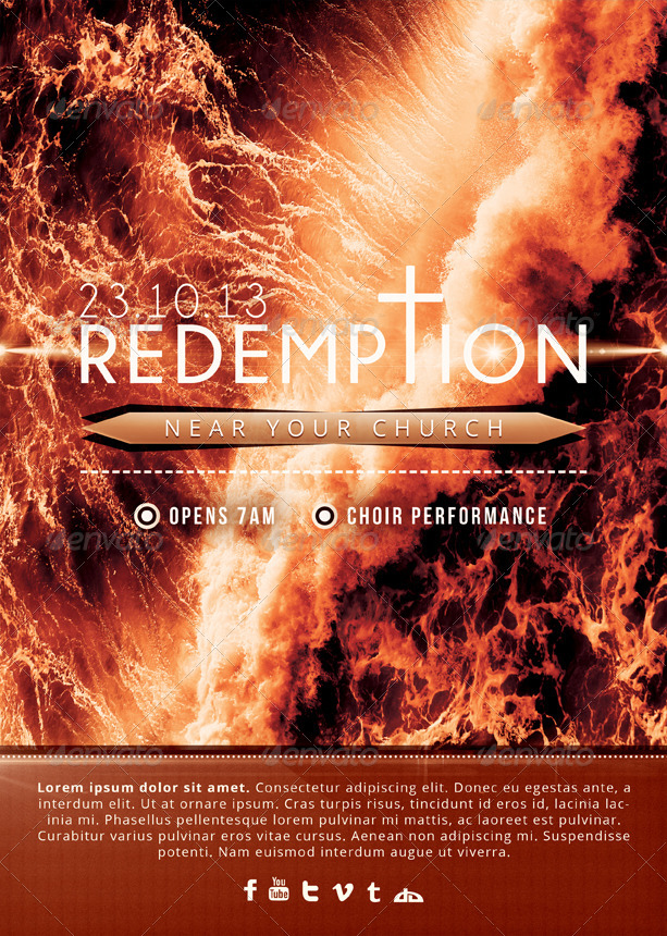 Redemption - Flyer, Print Templates | GraphicRiver