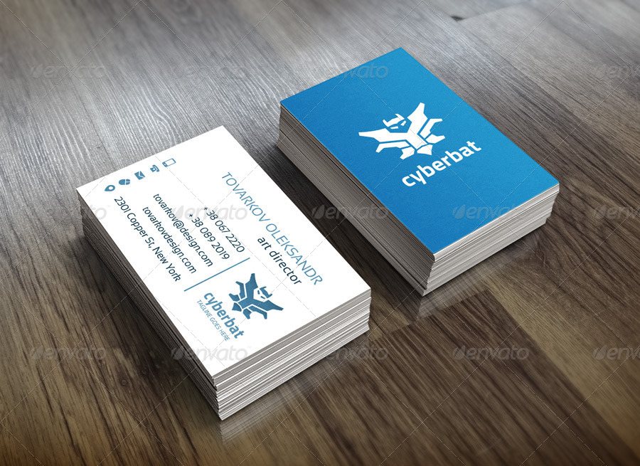 Cyberbat Bat Logo Template by Tovarkov | GraphicRiver