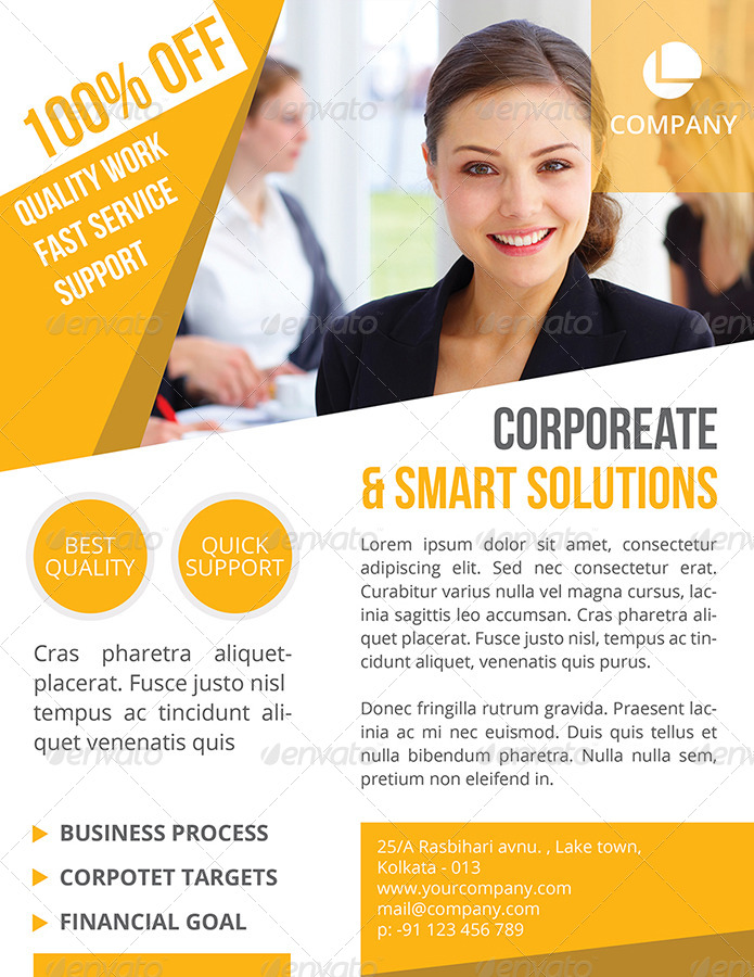 Corporate Company Flyer, Print Templates | GraphicRiver