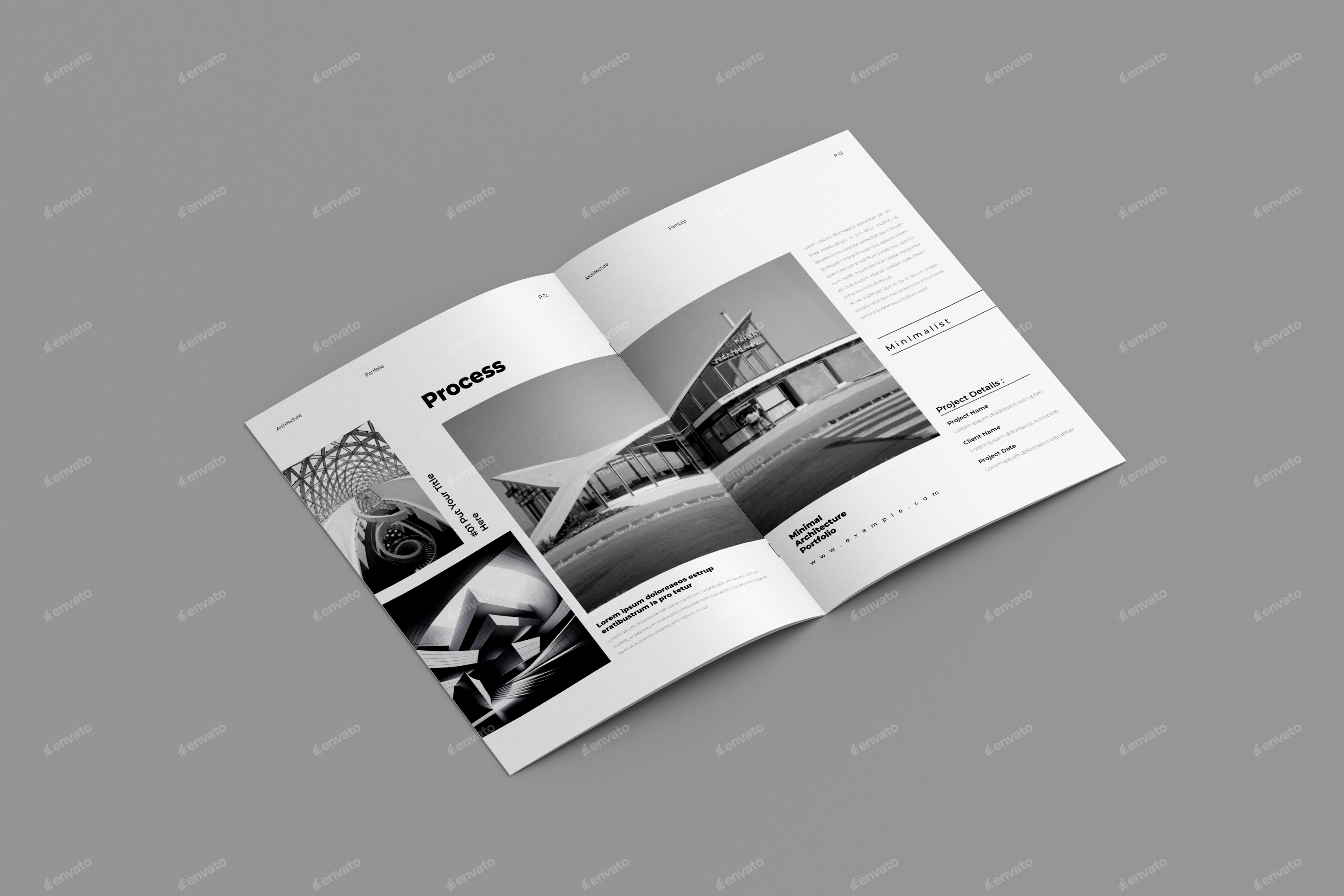 Architecture Portfolio Template, Print Templates | GraphicRiver