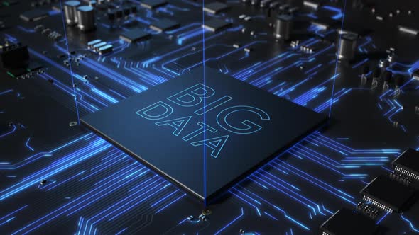 Central processing unit on a printed circuit board. chip inscription ...