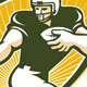 American Football Running Back Shield, Vectors | GraphicRiver
